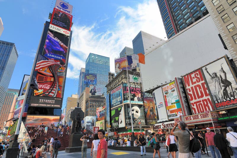 Times Square editorial stock image. Image of america - 19426739