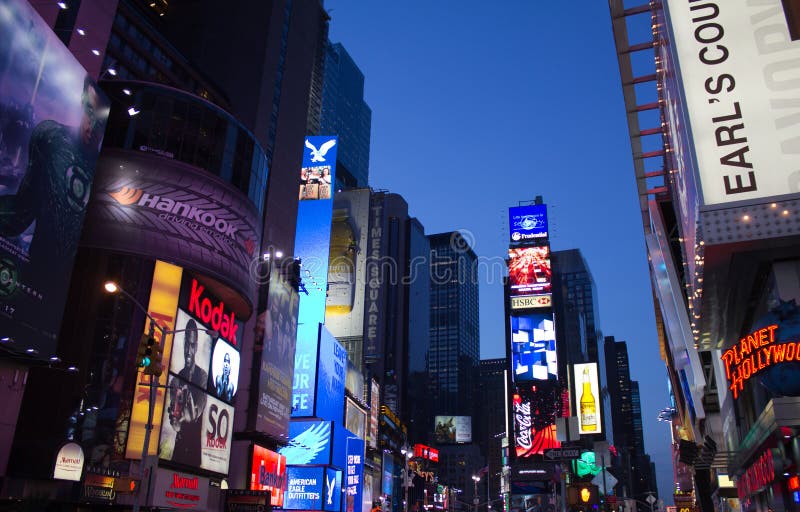Times Square editorial stock photo. Image of sign, york - 20722833