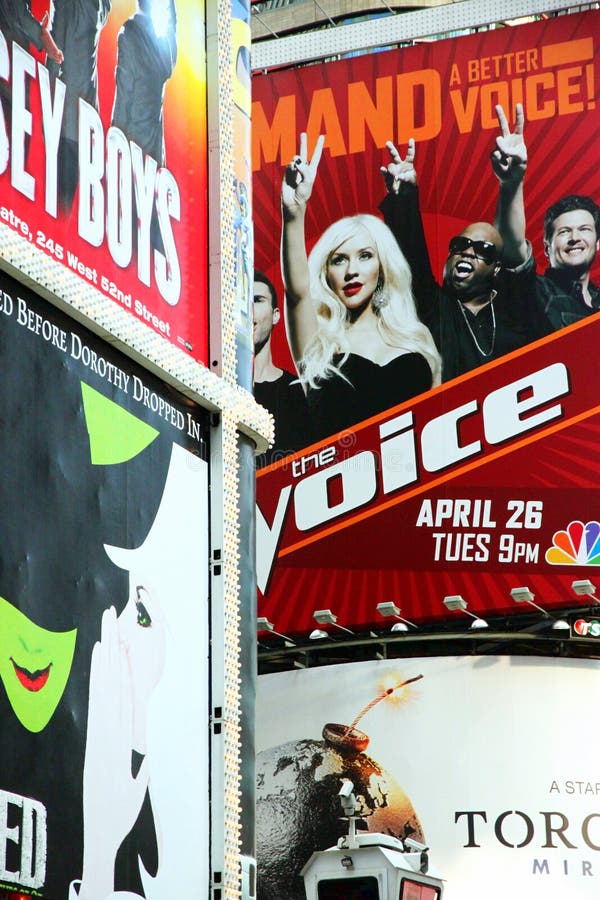 Times Square Billboards editorial photography. Image of district - 21018987