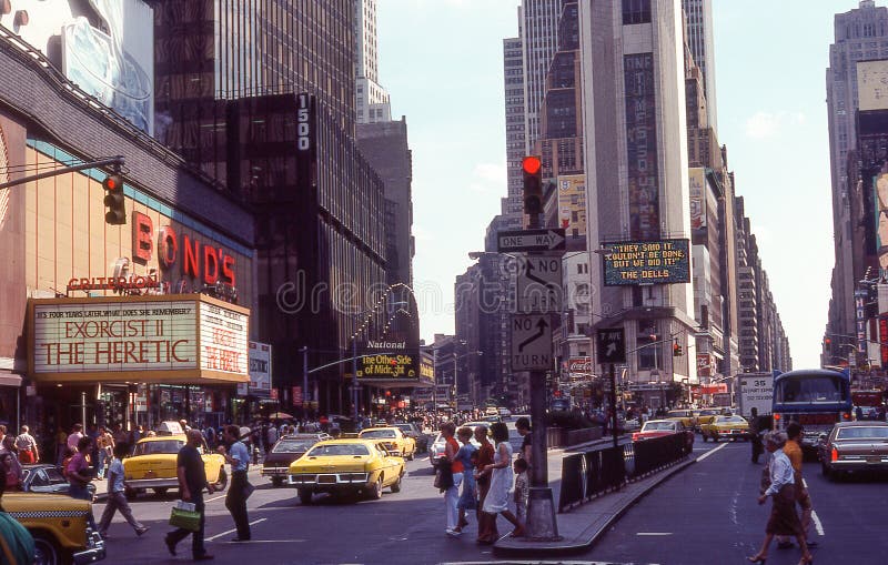 Times Square, Circa El ` 1970 S Foto de archivo editorial - Imagen de ...