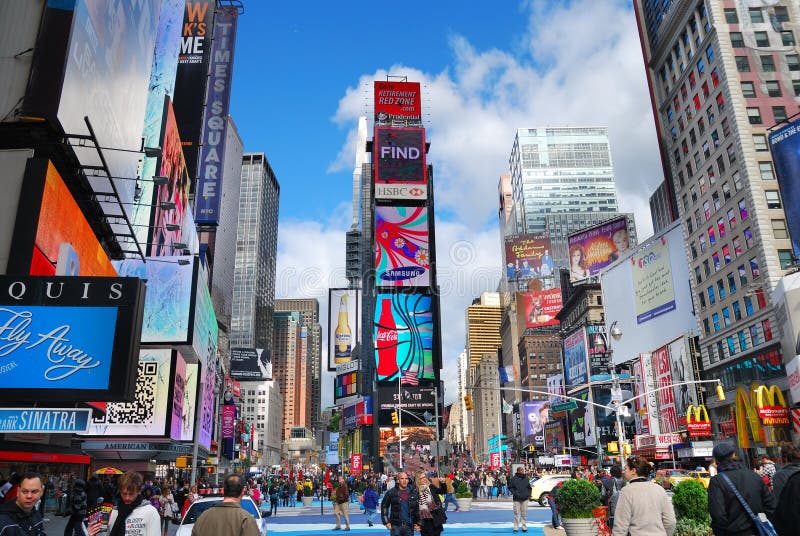Times Square Di New York City Manhattan Immagine Stock Editoriale ...