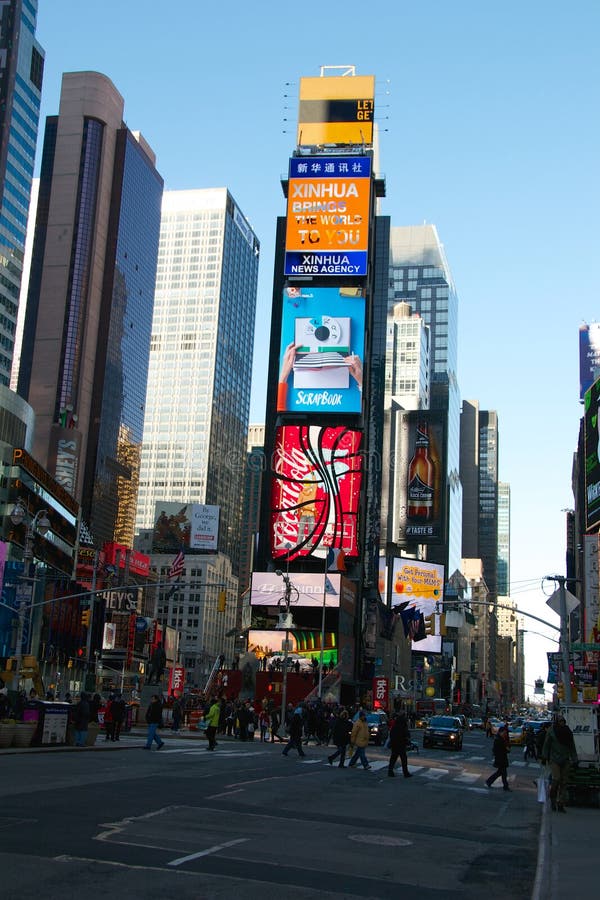 Times Square editorial image. Image of building, corporations - 38990635