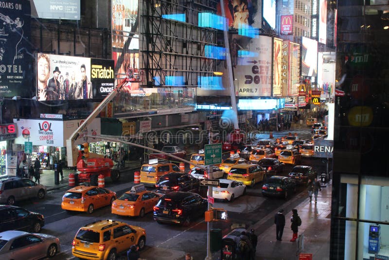 Times Square editorial photo. Image of square, cars - 108583651