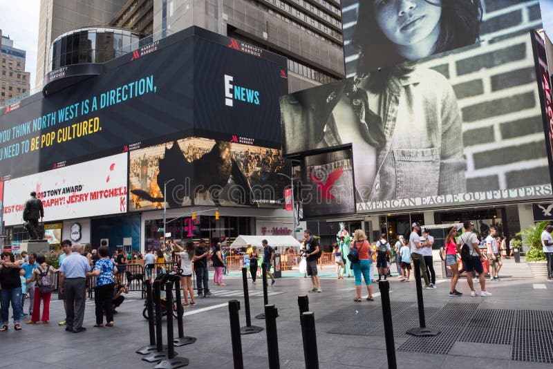 Times Square, New York City Fotografia Editoriale - Immagine di felice ...