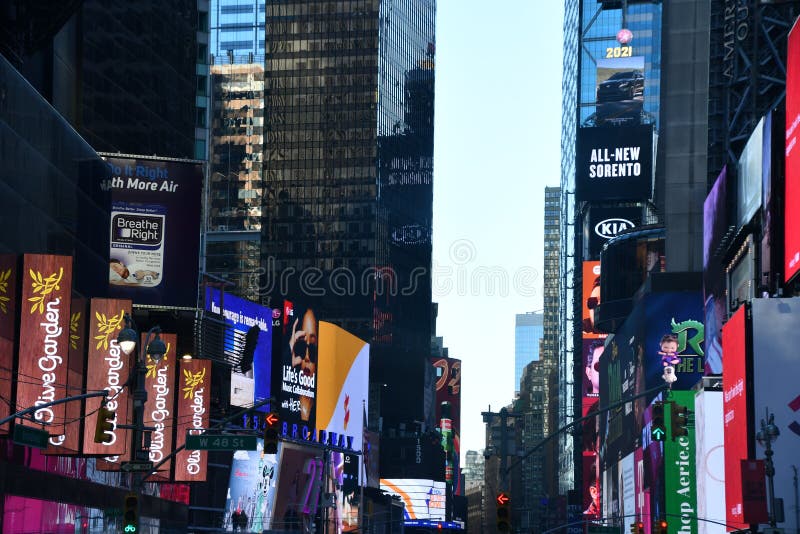 Times Square in New York City Editorial Stock Image - Image of ...