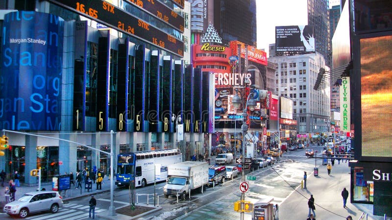 Times Square New York editorial stock photo. Image of tall - 46592203