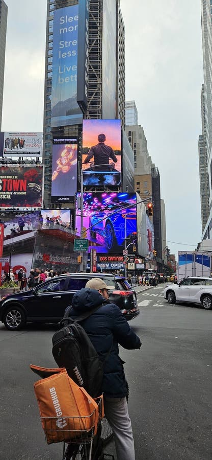 Times square New York editorial photo. Image of advertising - 283979011