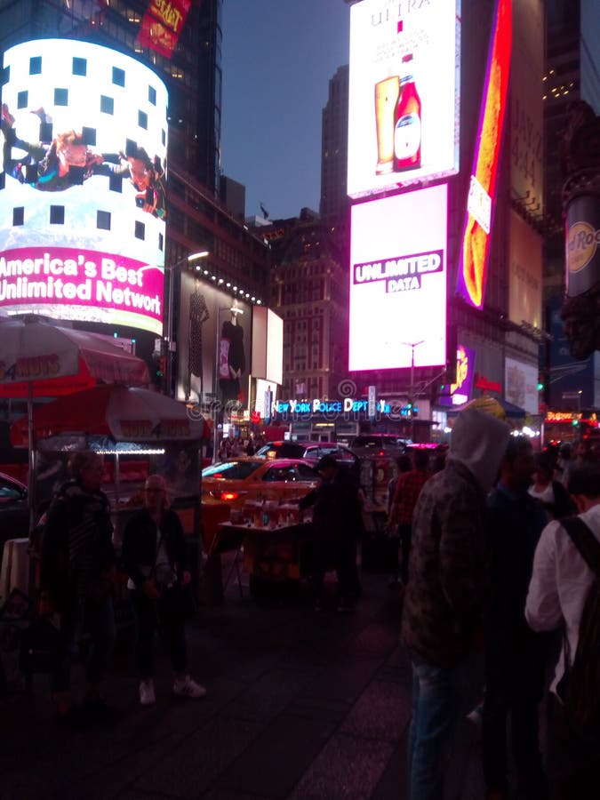 Times Square, NYC editorial stock photo. Image of times - 106806233