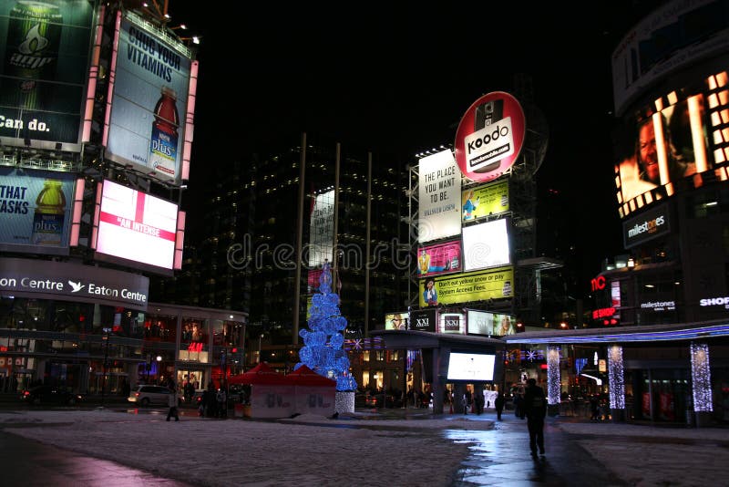 Times Square of Toronto editorial stock photo. Image of times - 7494268