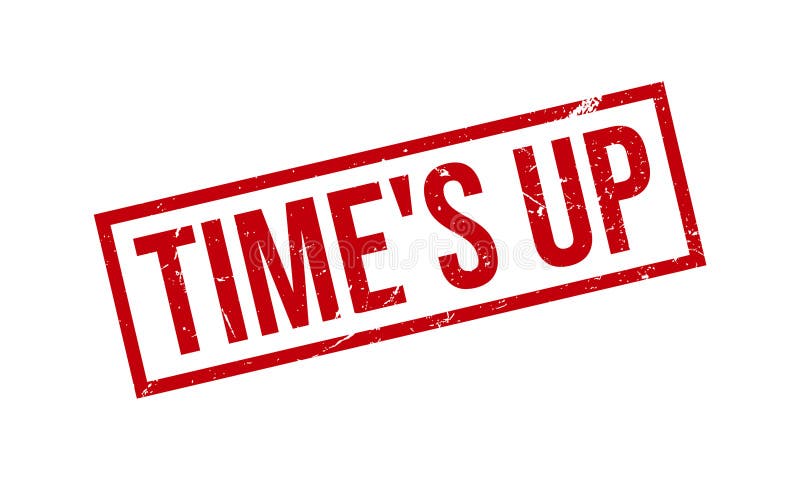 Times Up Rubber Grunge Stamp Seal Stock Vector Stock Vector ...