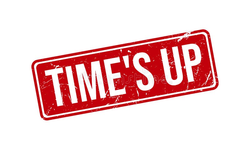 Times Up Rubber Grunge Stamp Seal Stock Vector Stock Vector ...