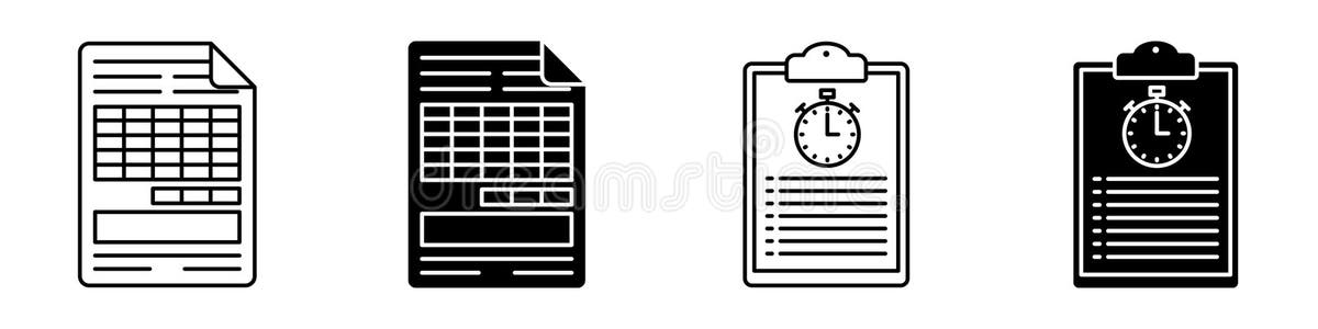 Timesheet Stock Illustrations – 881 Timesheet Stock Illustrations ...