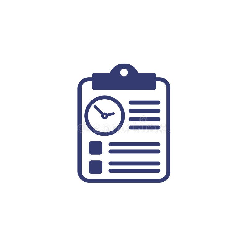 Timesheet Icon Stock Illustrations – 678 Timesheet Icon Stock ...