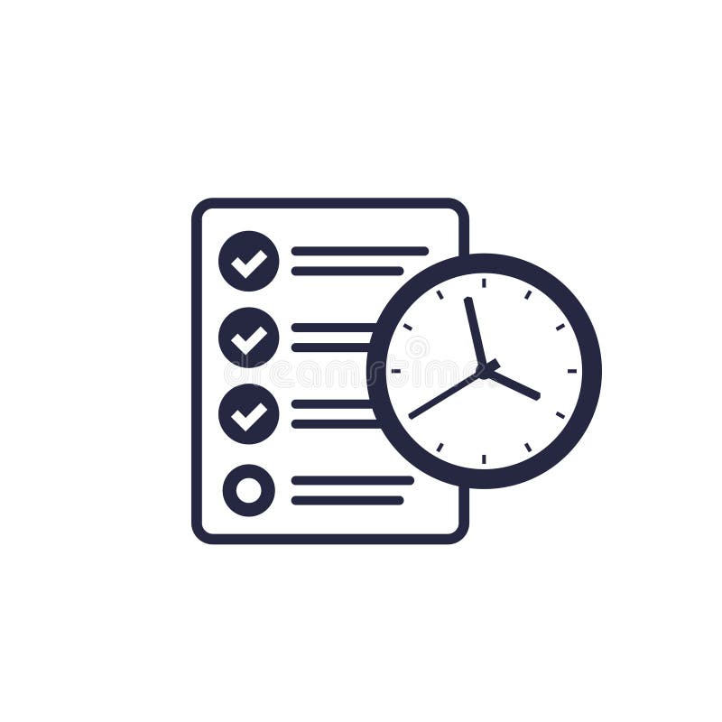 Timesheet Icon Stock Illustrations – 770 Timesheet Icon Stock ...