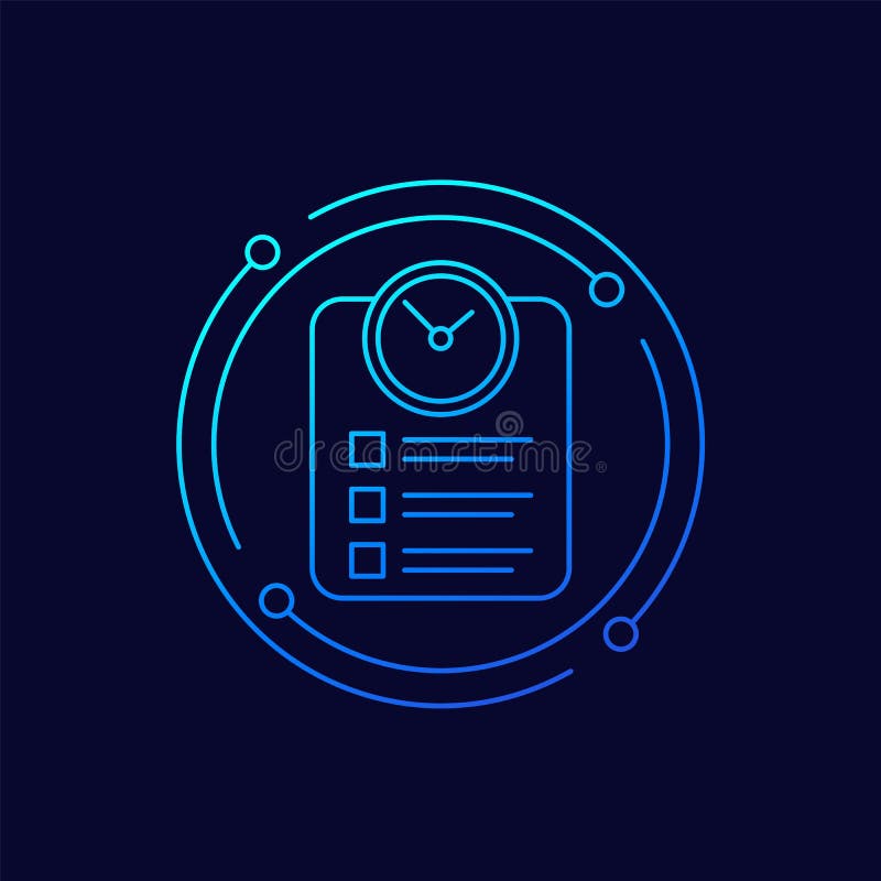 Timesheet Icon Stock Illustrations – 678 Timesheet Icon Stock ...