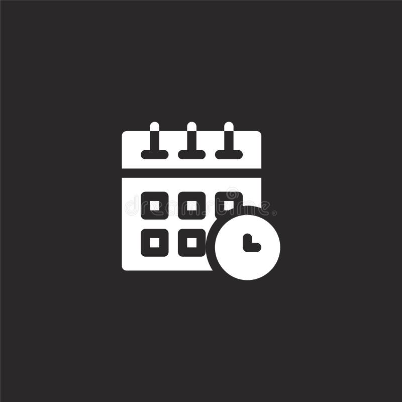 Timetable Icon. Filled Timetable Icon for Website Design and Mobile ...