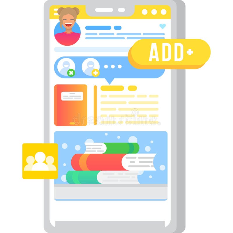 Timetable Mobile App To Create Team for Study Icon Stock Vector ...