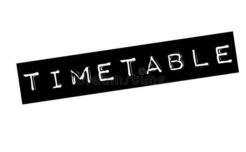 Timetable stamp on white stock vector. Illustration of header - 142259790