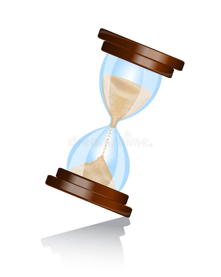 Timglas vektor illustrationer. Illustration av klocka - 5334488