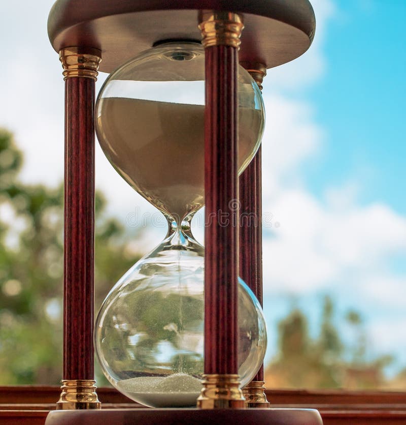 Timglas fotografering för bildbyråer. Bild av historia - 36957247