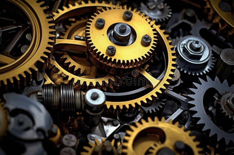 Timing Belt and Gears Working Together Stock Photo - Image of rotation ...