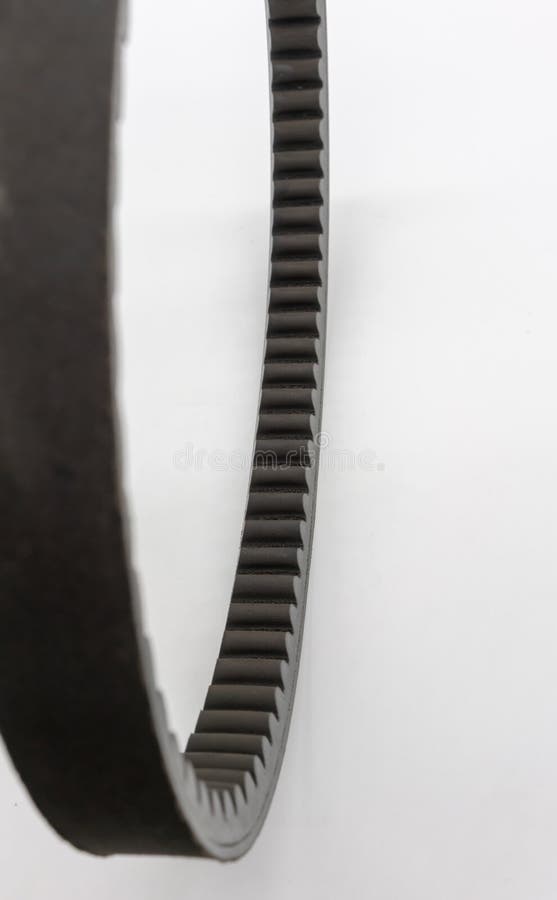 Timing Belt for Motorcycle Engine Isolated White Background Stock Image ...