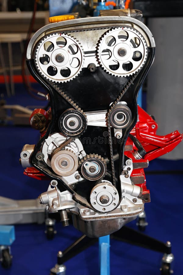 Timing belt stock image. Image of automobile, garage - 32521113
