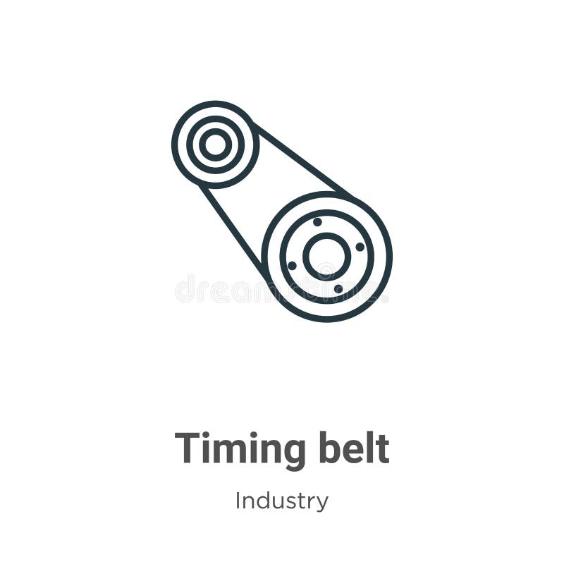 Timing Outline Vector Icon. Thin Line Black Timing Icon, Flat Vector ...
