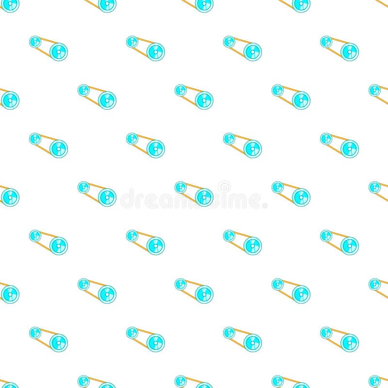 Timing Belt Pattern, Cartoon Style Stock Vector - Illustration of gear ...