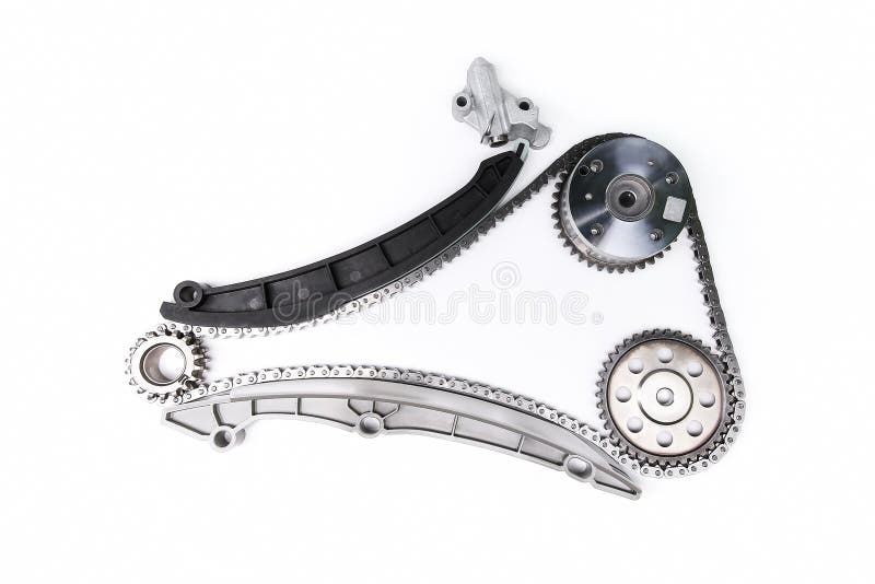 Timing-chain and Large Gear-mechanism Stock Image - Image of mechanics ...