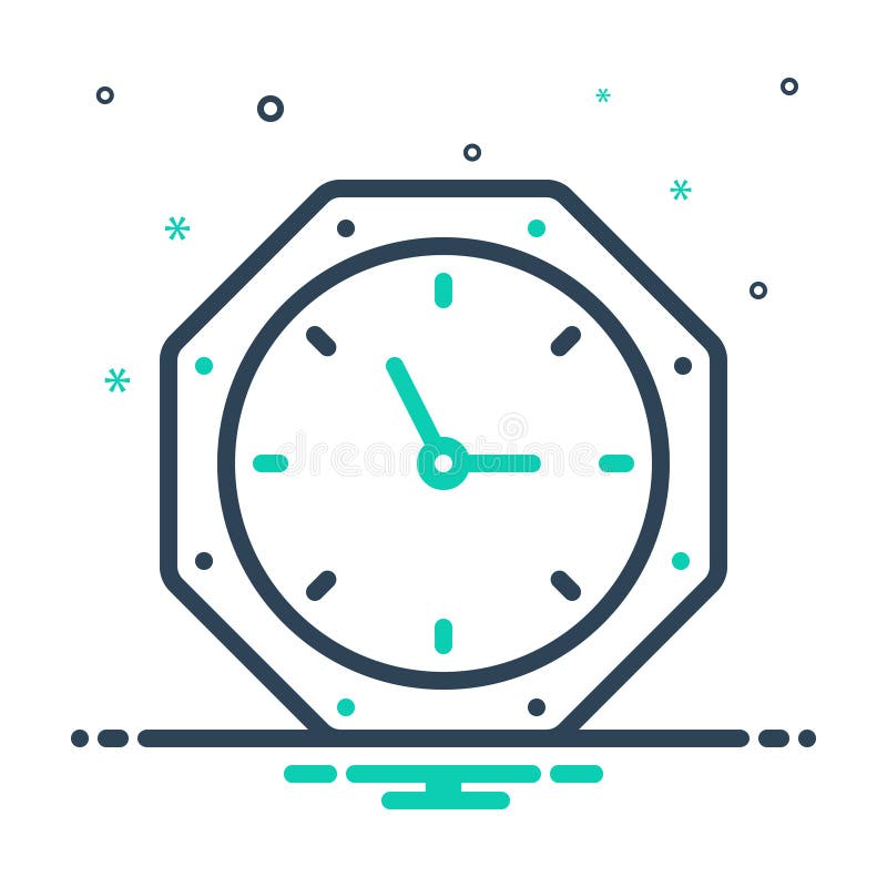 Mix Icon for Timing, Clock and Adjust Stock Vector - Illustration of ...