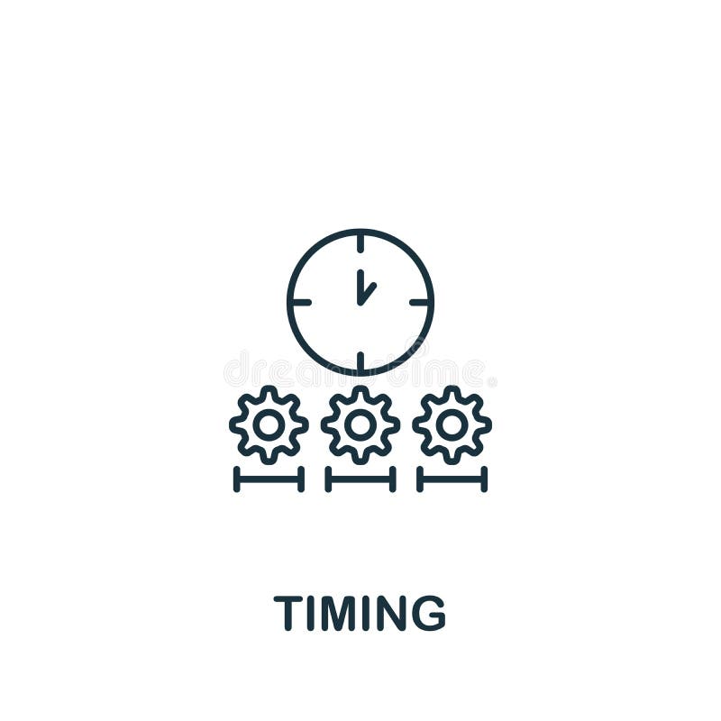 Timing Icon. Monochrome Simple Time Management Icon for Templates, Web ...