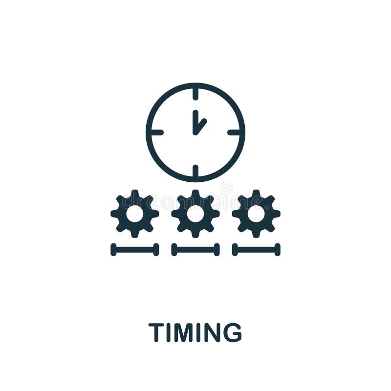 Timing Icon. Monochrome Simple Time Management Icon for Templates, Web ...