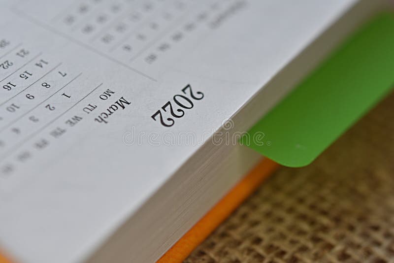 Timing. Planning for the New Year Stock Photo - Image of background ...