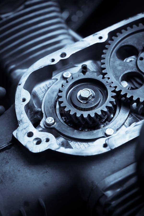 Timing Sprockets in Boxer Engine Stock Photo - Image of technology ...