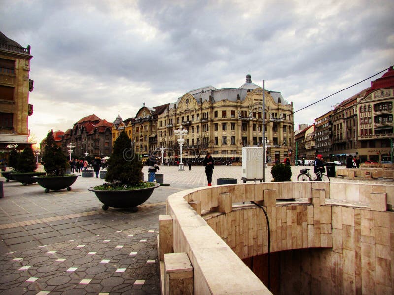 Timisoara center editorial image. Image of skylight, romania - 25592100