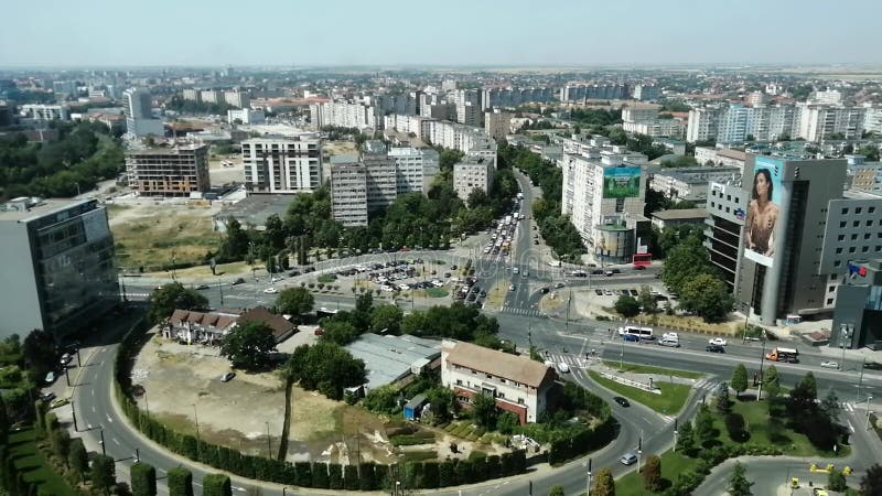Timisoara City Center Aereal Footage Stock Footage - Video of square ...
