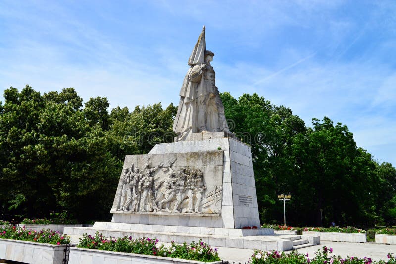 Timisoara Monument of the Romanian Soldier Stock Photo - Image of ...