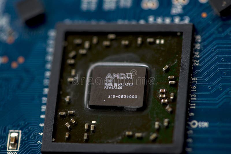 Close-up of a Microprocessor Editorial Stock Photo - Image of ...