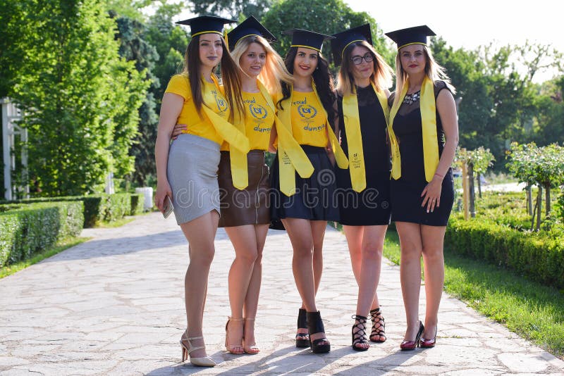 Graduation Ceremony in the City Center Editorial Stock Image - Image of ...