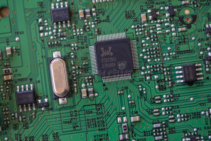 Close-up of a Microprocessor Editorial Stock Image - Image of ...