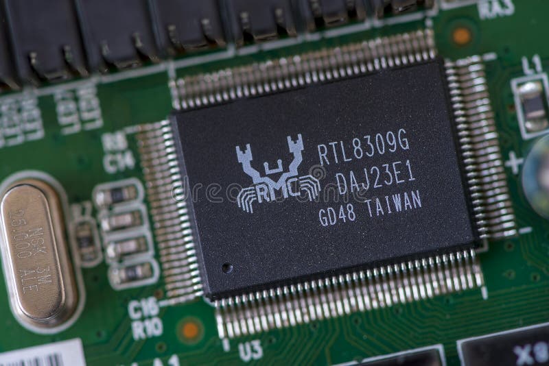 Close-up of a Microprocessor Editorial Stock Image - Image of circuit ...