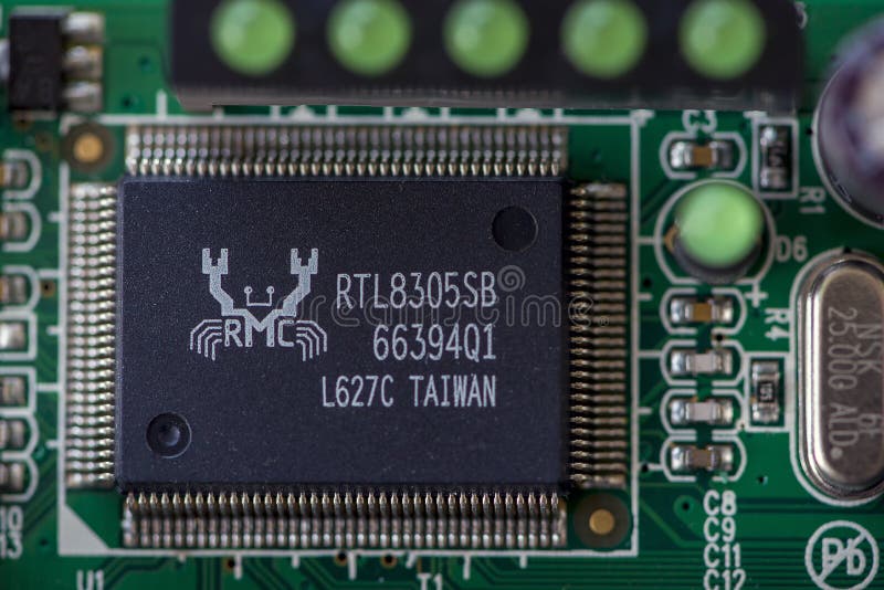 Close-up of a Microprocessor Editorial Stock Image - Image of ...