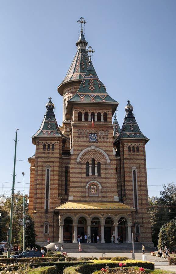 Metropolitan Cathedral Timisoara. Editorial Stock Image - Image of ...