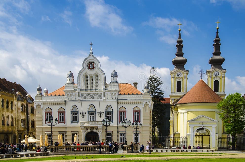 Timisoara editorial stock photo. Image of column, square - 97158578