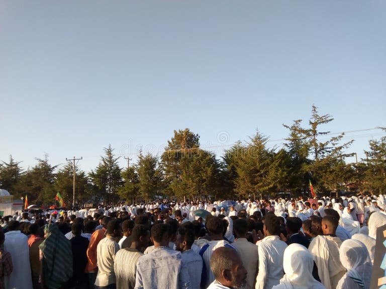 Timket Celebration of Ethiopian Editorial Image - Image of tabor ...