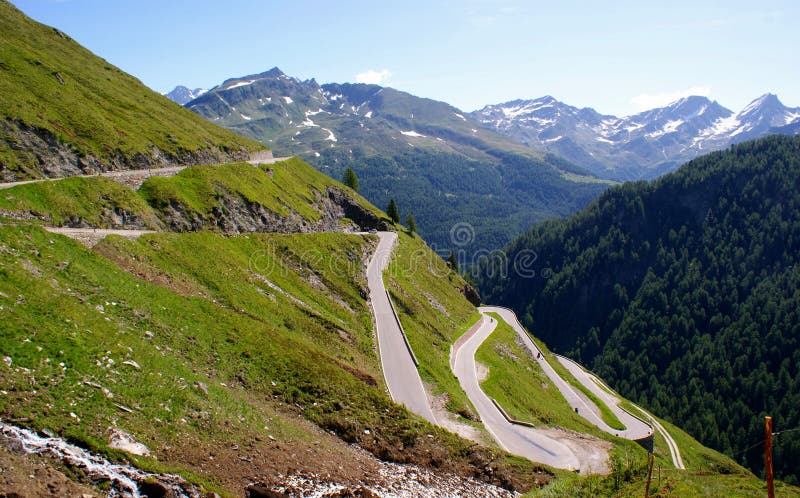 Timmelsjoch Alpine Straße in Italien Stockfoto - Bild von europa, alpen ...