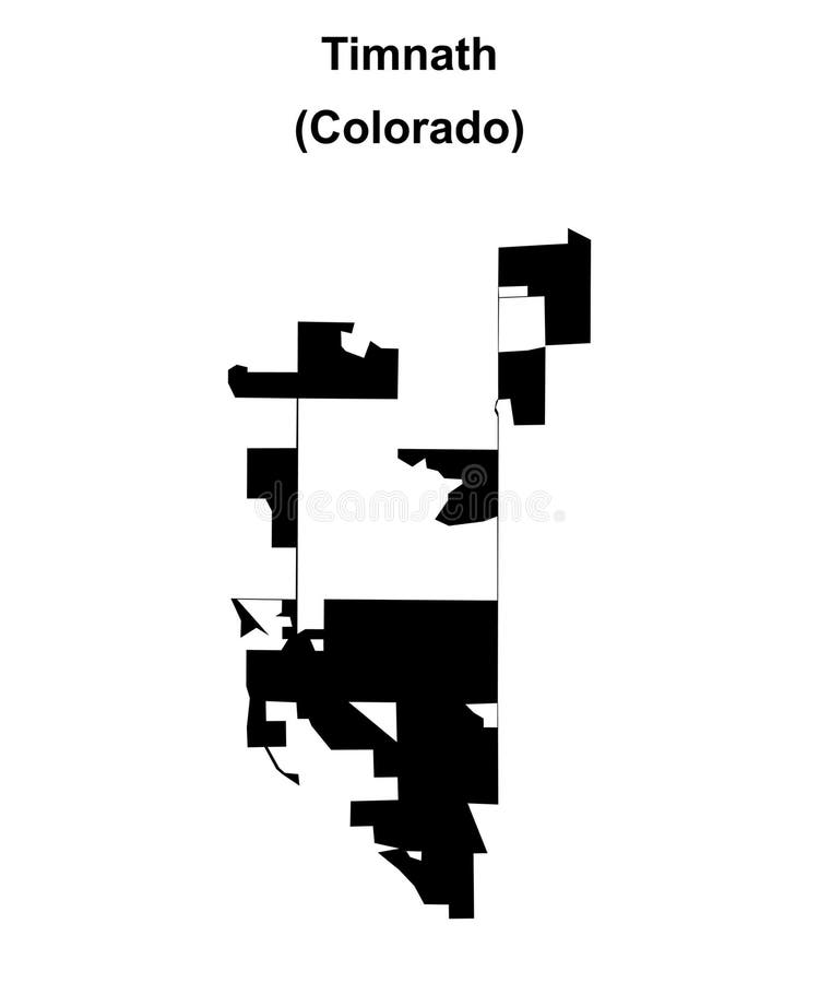 Timnath outline map stock vector. Illustration of timnath - 357246776