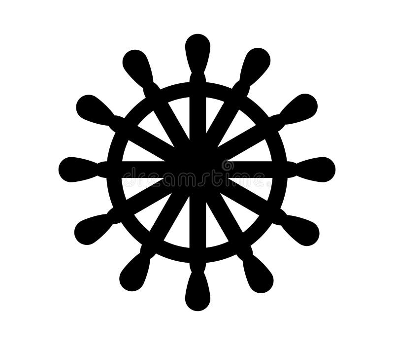 Timone dell'icona illustrazione vettoriale. Illustrazione di arancione ...