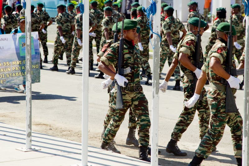 Timor Leste Celebrates National Army Day Editorial Stock Image - Image ...